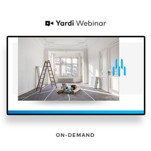 Watch Yardi Maintenance IQ On-Demand Webinar